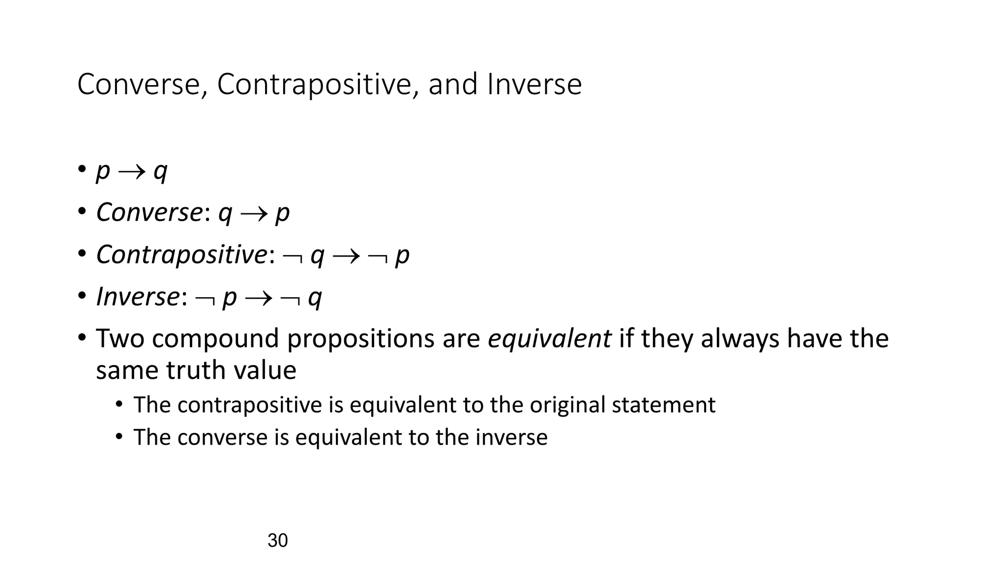 Discrete Math Chapter 1 :The Foundations: Logic and Proofs | PPTX