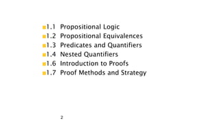 Discrete Math Chapter 1 :The Foundations: Logic and Proofs | PPTX