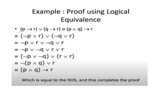 Discrete Math Chapter 1 :The Foundations: Logic and Proofs | PPTX