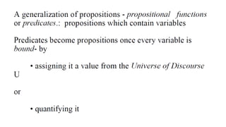 Discrete Math Chapter 1 :The Foundations: Logic and Proofs | PPTX