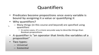 Discrete Math Chapter 1 :The Foundations: Logic and Proofs | PPTX