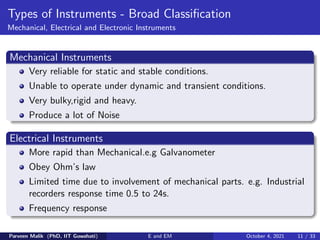 Electrical and Electronic Measurement | PPT