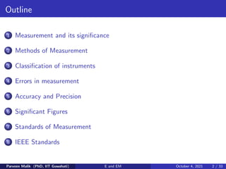 Electrical and Electronic Measurement | PPT