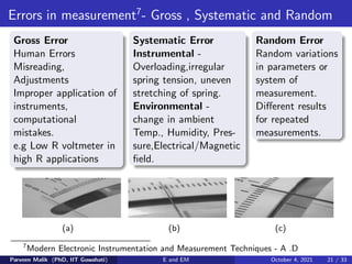 Electrical and Electronic Measurement | PPT