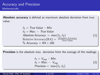 Electrical and Electronic Measurement | PPT