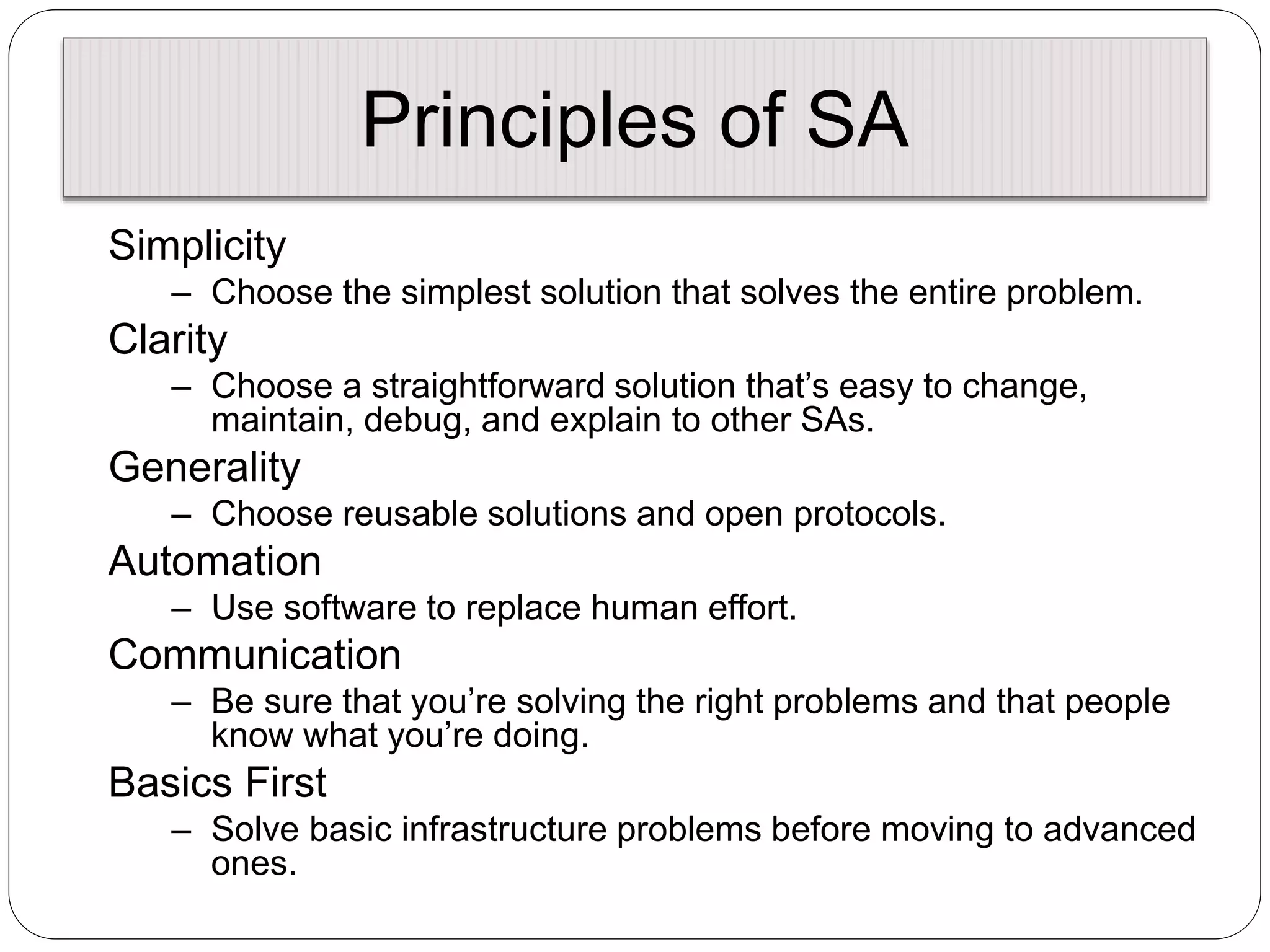 Introduction to Network and System Administration | PPTX