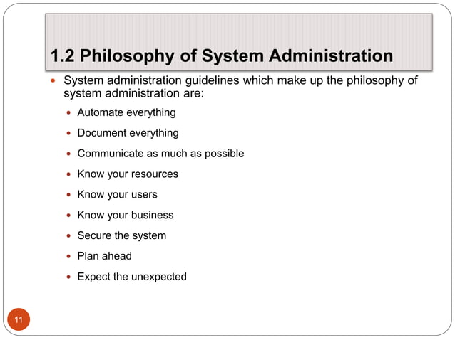 Introduction to Network and System Administration | PPTX