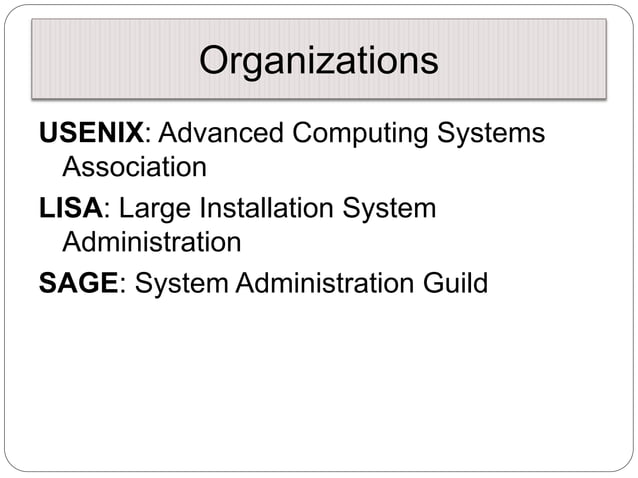 Introduction to Network and System Administration | PPTX