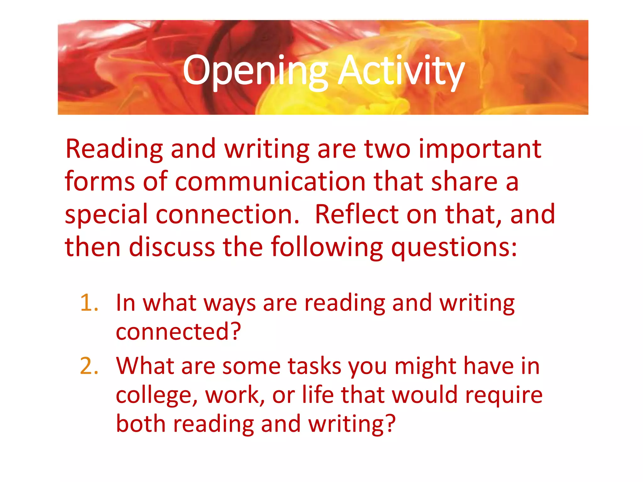 Chapter 1. The Reading Writing Connection.pptx