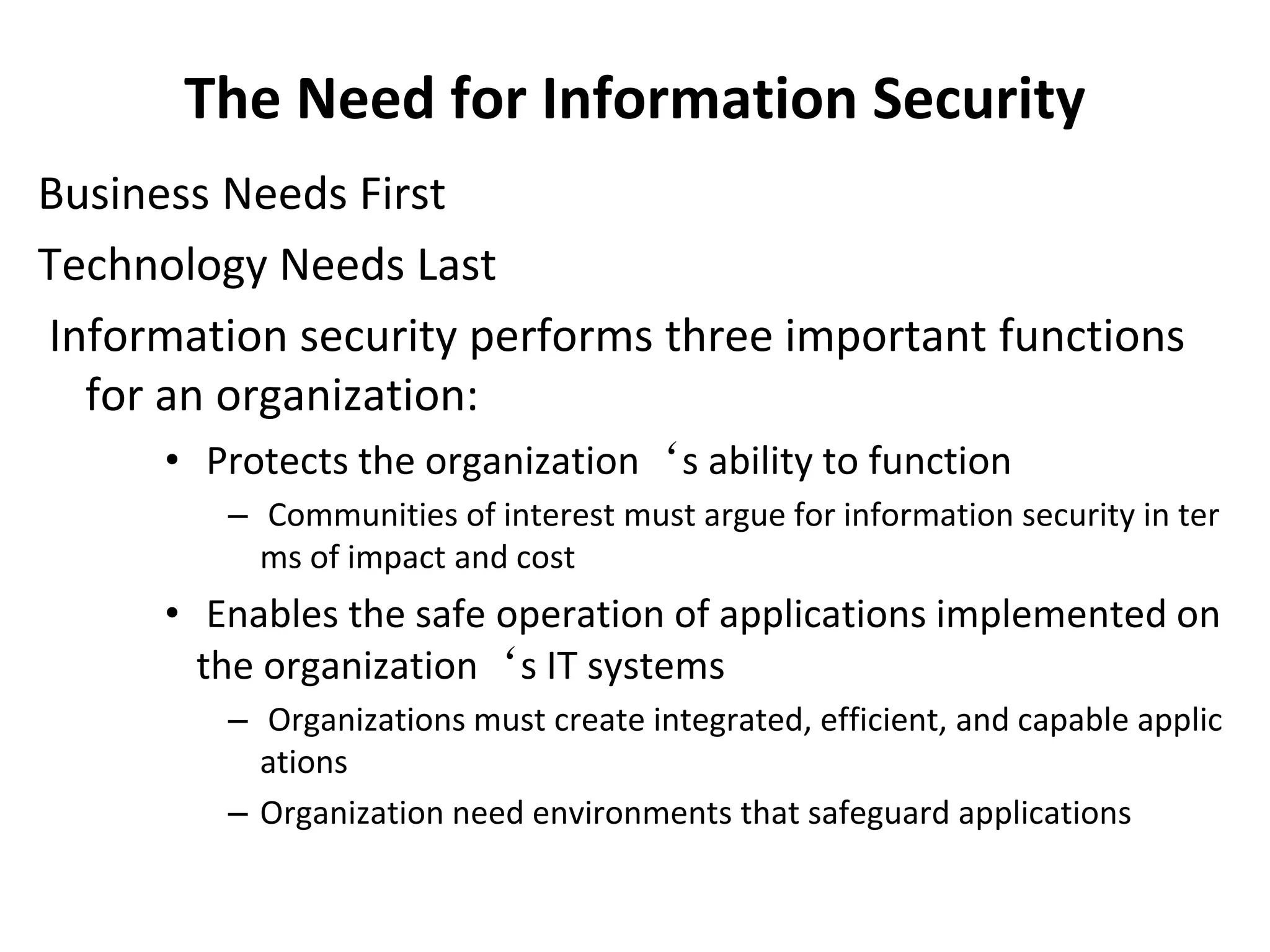 Chapter 1 Introduction To Information Security Ppt It And Internet Support Internet