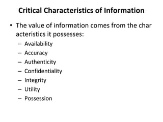 chapter 1. Introduction to Information Security | PPT