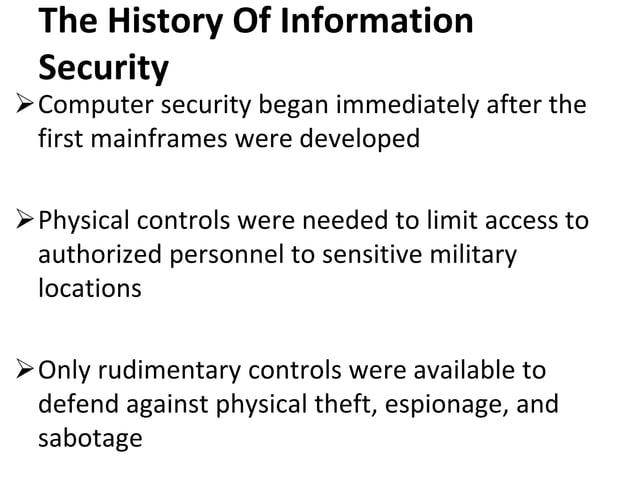 chapter 1. Introduction to Information Security | PPT | IT and Internet ...