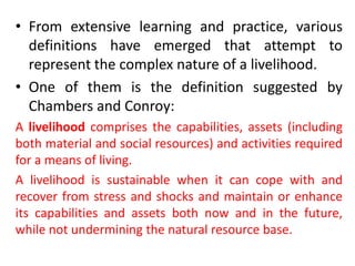 Livelihoods and Food Security | PPTX