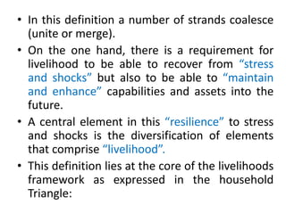 Livelihoods and Food Security | PPTX