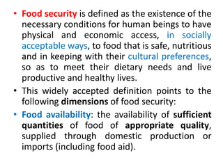Livelihoods and Food Security | PPTX