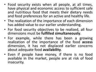Livelihoods and Food Security | PPTX
