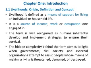 Livelihoods and Food Security | PPTX