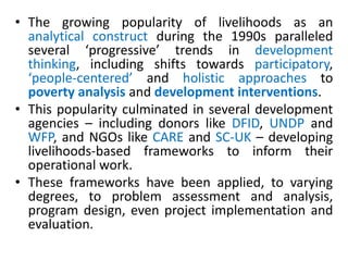 Livelihoods and Food Security | PPTX