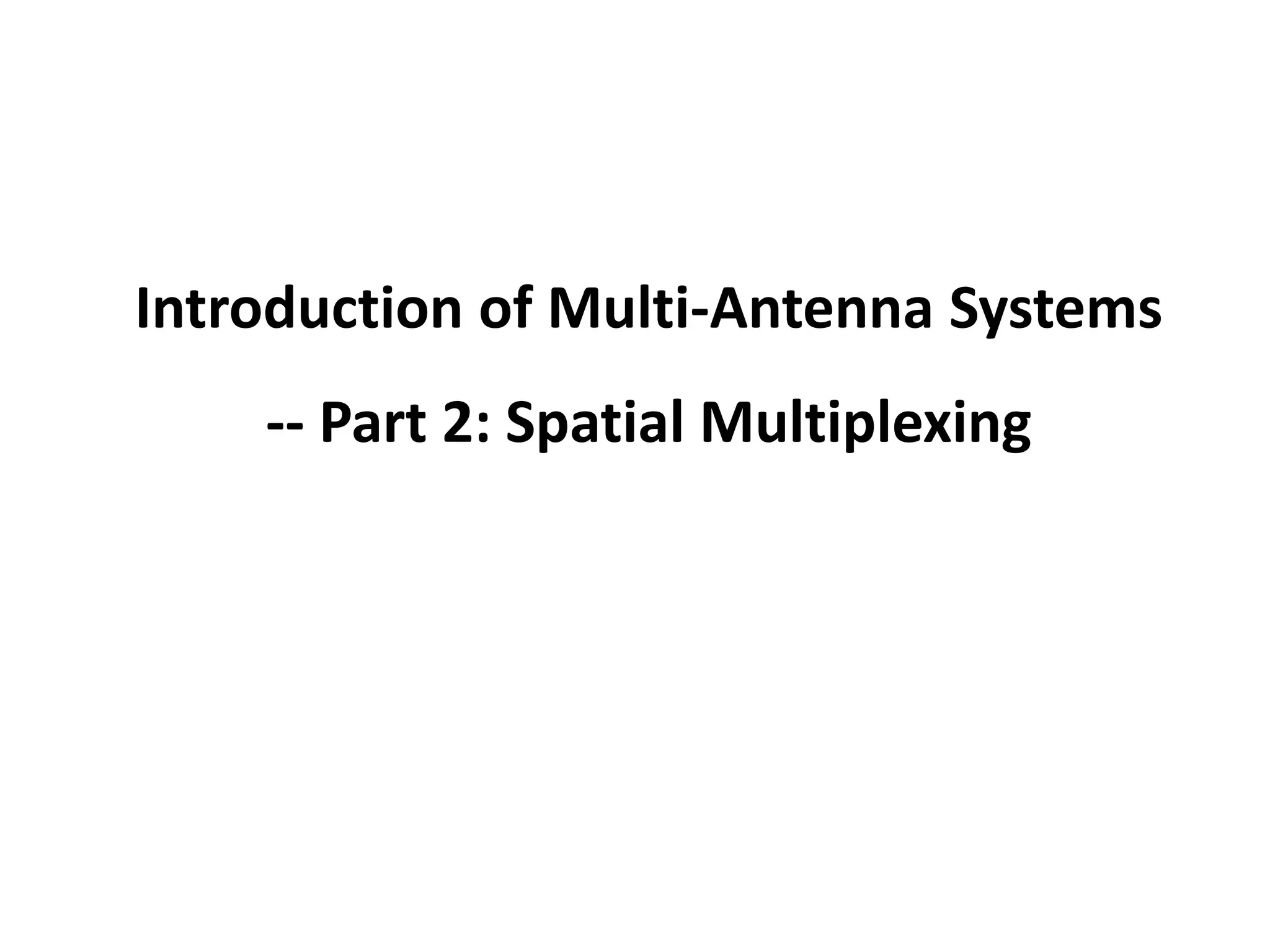 Multi antana & its application | PPTX
