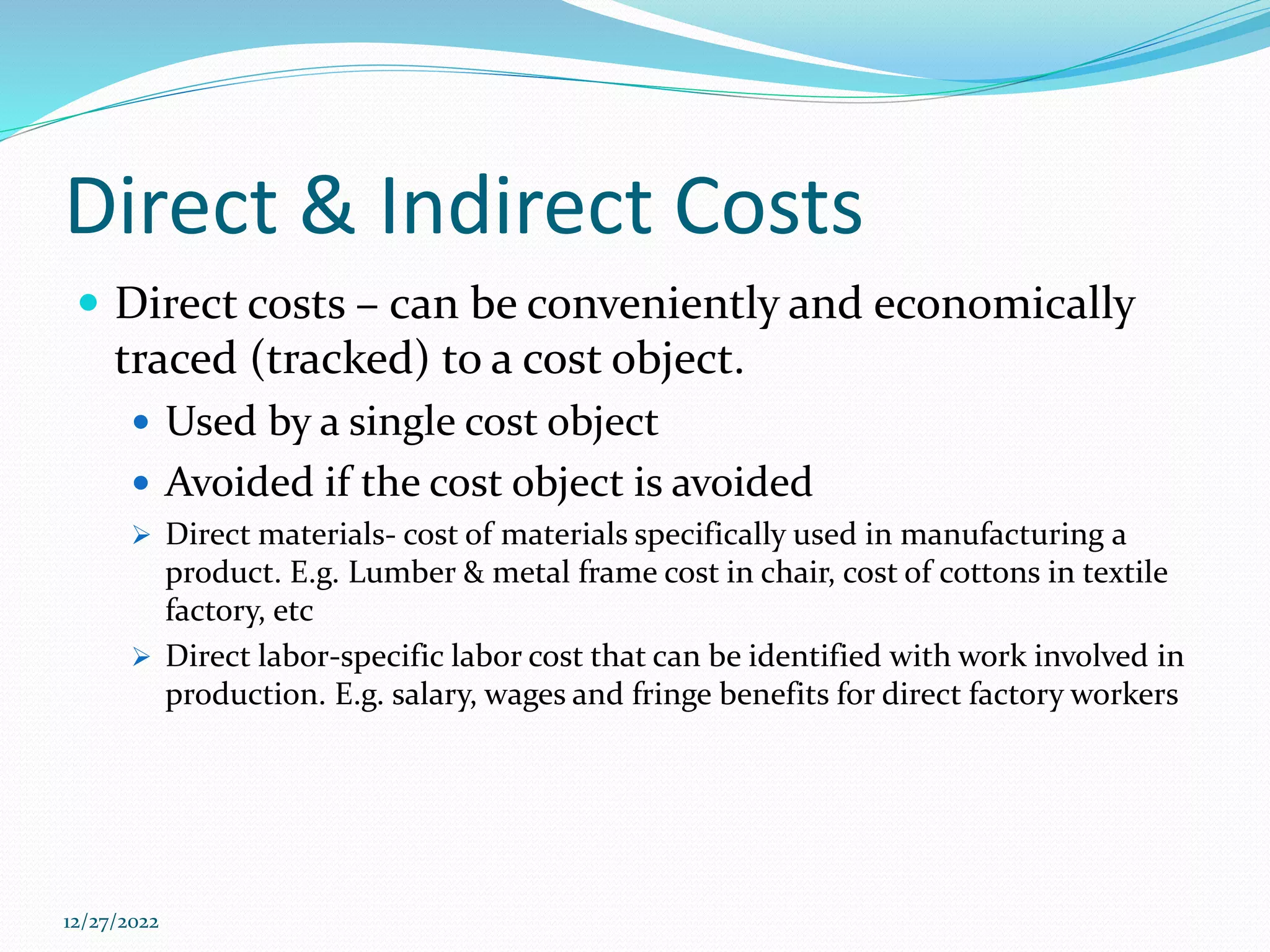 introduction to cost and management Accounting | PPTX