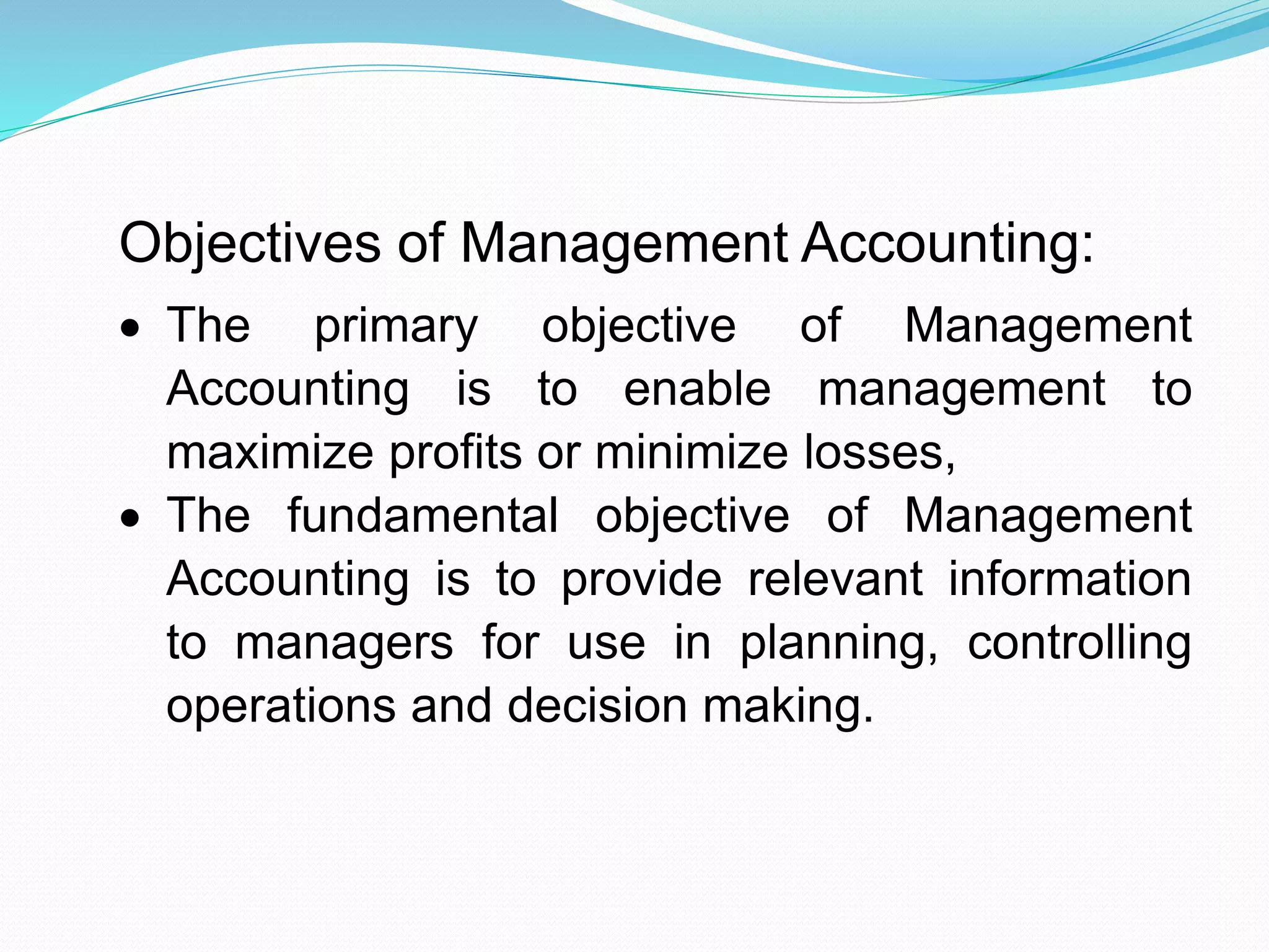 introduction to cost and management Accounting | PPTX