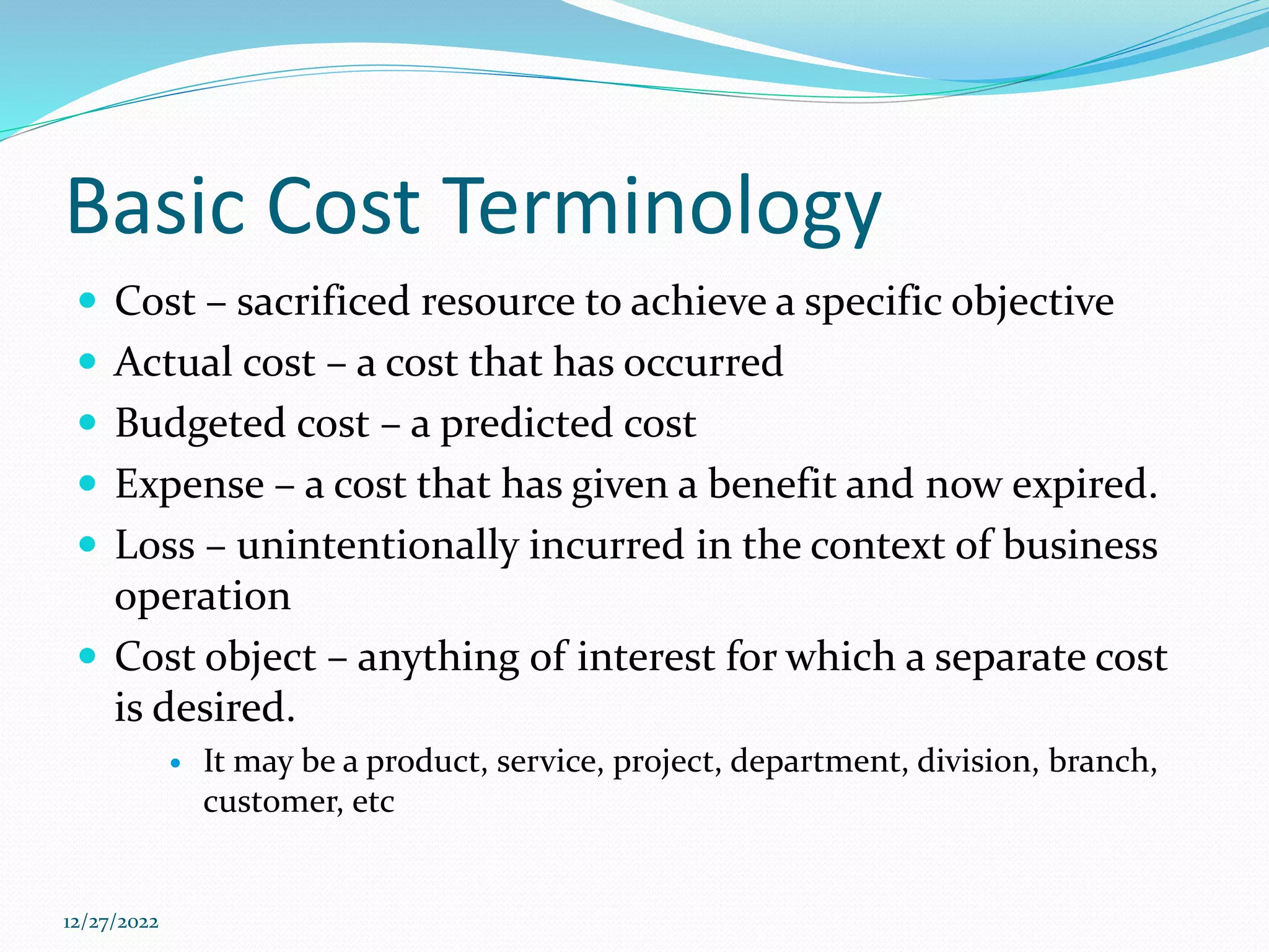 introduction to cost and management Accounting | PPTX