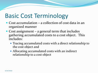 introduction to cost and management Accounting | PPTX