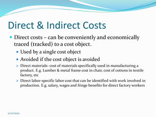 introduction to cost and management Accounting | PPTX