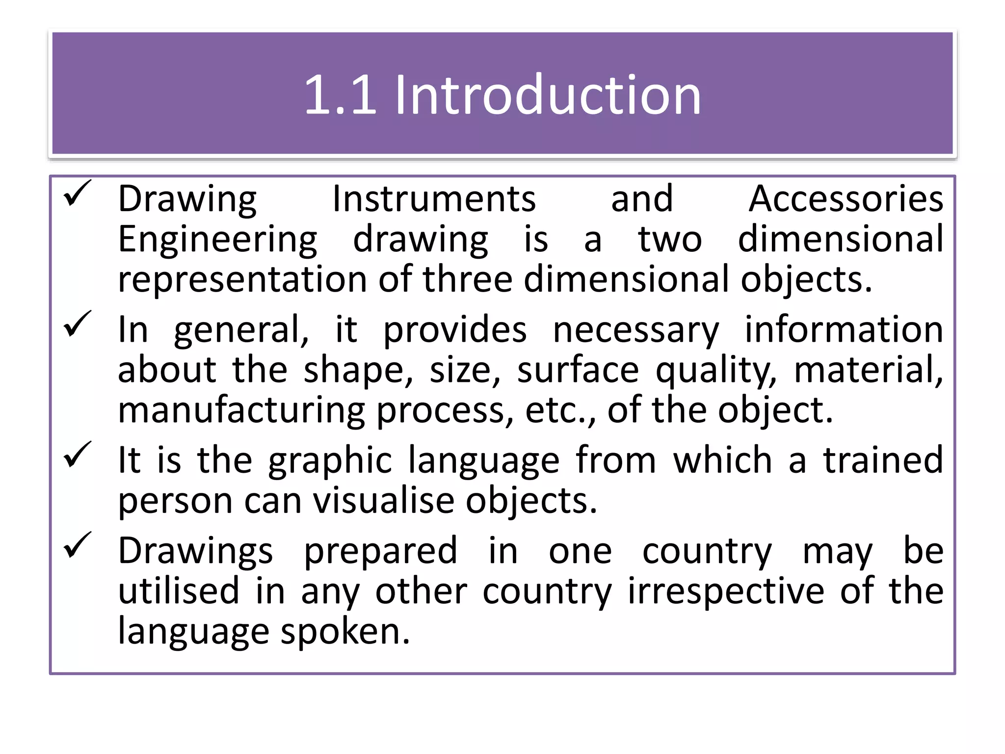 Drawing Instruments and Accessories | PPTX