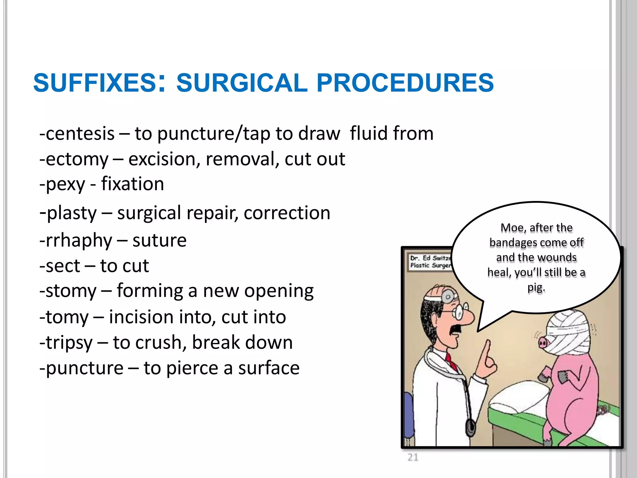 introduction to medical terminology pptx | PPTX