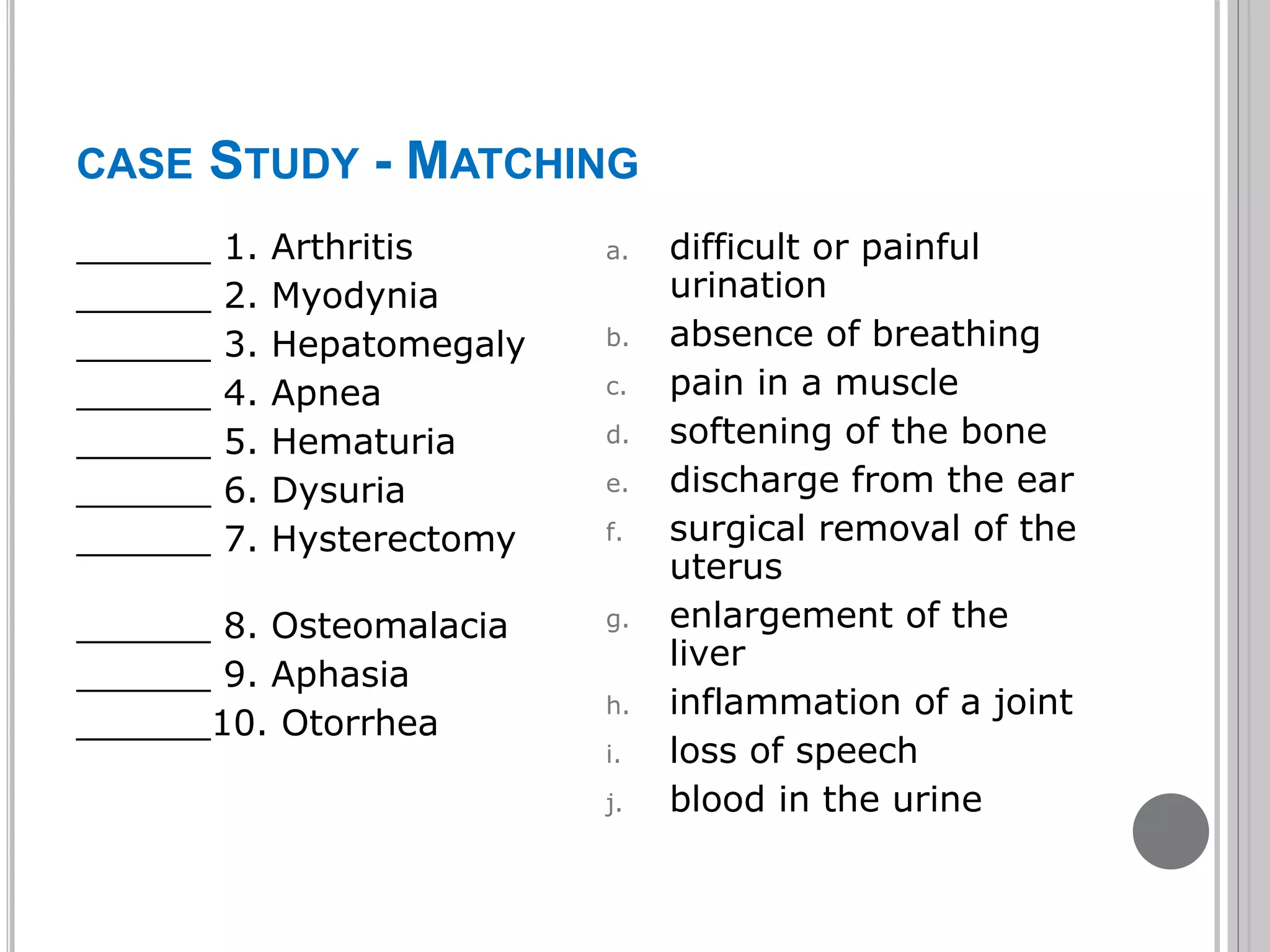 introduction to medical terminology pptx | PPTX