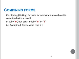 introduction to medical terminology pptx | PPTX