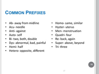 introduction to medical terminology pptx | PPTX | Lung and Respiratory ...