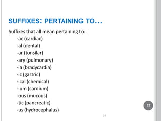introduction to medical terminology pptx | PPTX | Lung and Respiratory ...