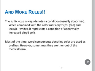 introduction to medical terminology pptx | PPTX