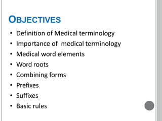 introduction to medical terminology pptx | PPTX | Lung and Respiratory ...