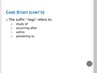 introduction to medical terminology pptx | PPTX | Lung and Respiratory ...