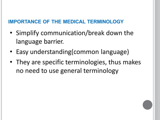 introduction to medical terminology pptx | PPTX | Lung and Respiratory ...