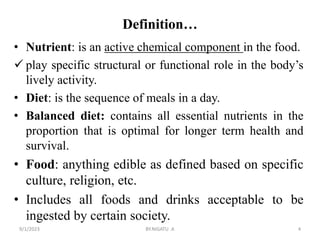 chapter 1. Introduction (Nutrition.pptx | Chemistry | Science