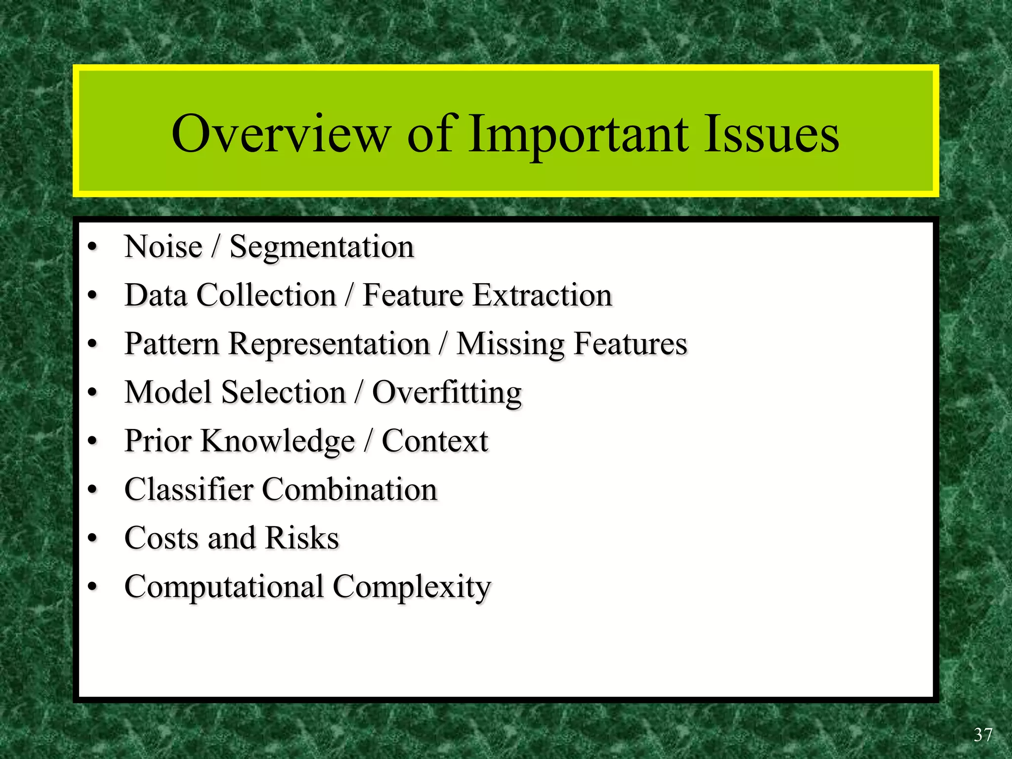 introduction to pattern recognition | PPT