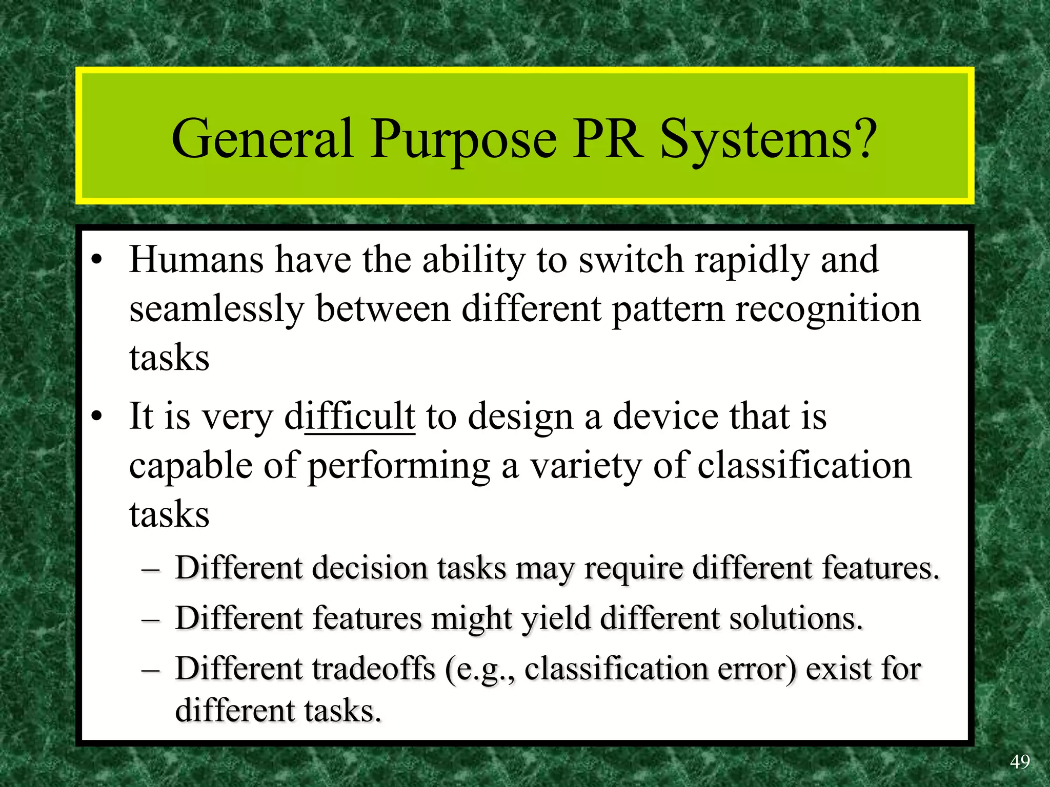 introduction to pattern recognition | PPT