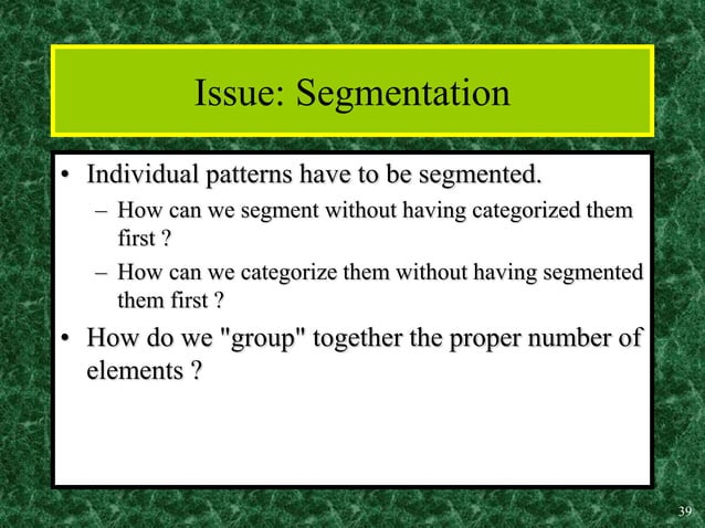 introduction to pattern recognition | PPT | Artificial Intelligence | Technology & Computing
