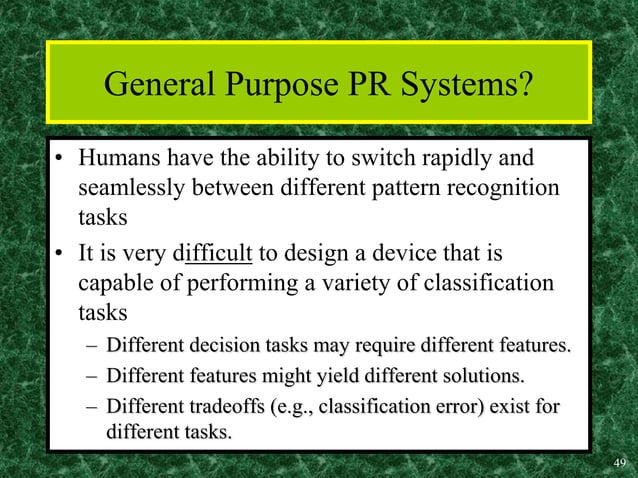 introduction to pattern recognition | PPT | Artificial Intelligence | Technology & Computing