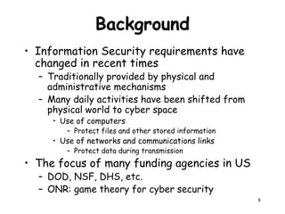 Chapter 1.ppt | Information and Network Security | Computing