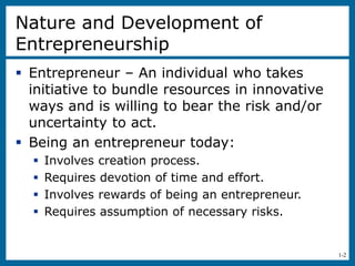 Entrepreneurship Chapter #1.ppt