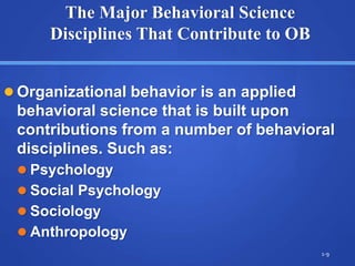 organizational behavior | PPTX