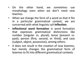 chapter 1.What is Morphology? (Morphology (Linguistics) | PPTX