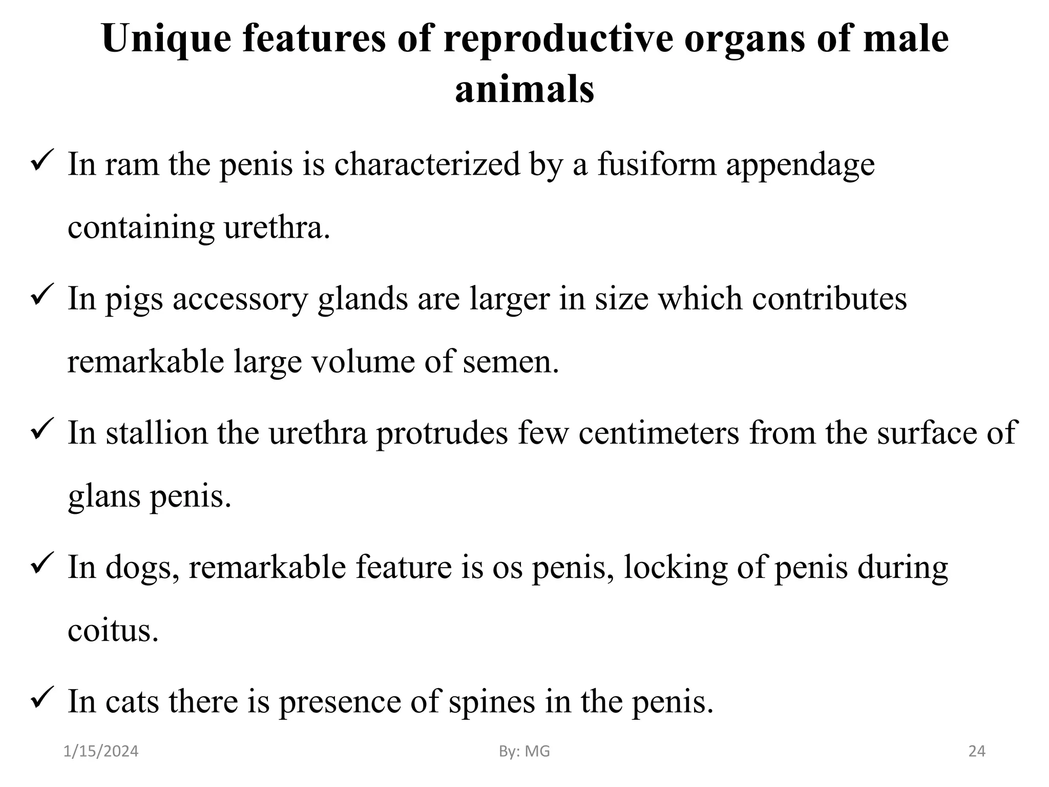 introduction to reproductive physiology of farm animals | PPTX