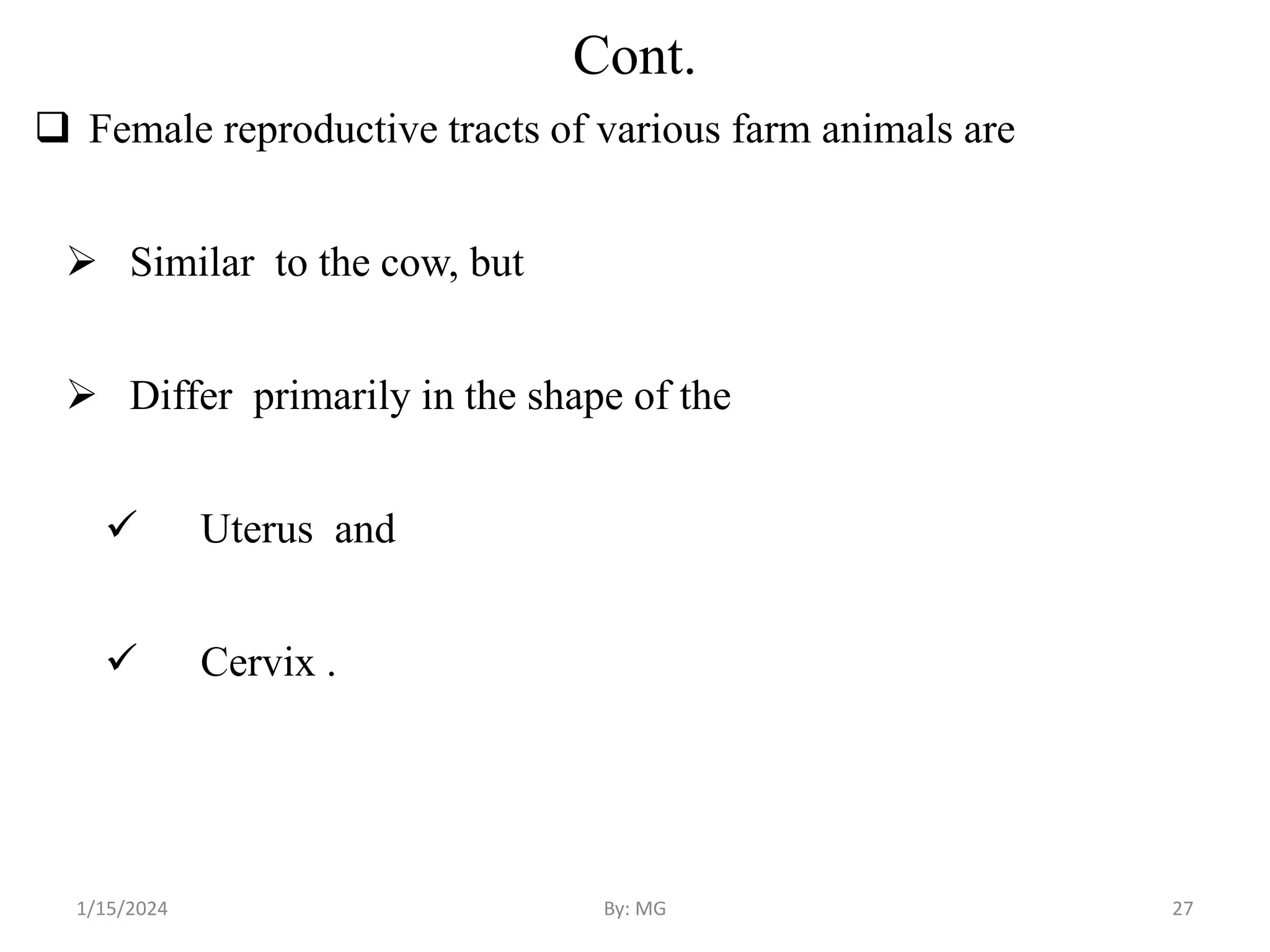 introduction to reproductive physiology of farm animals | PPTX