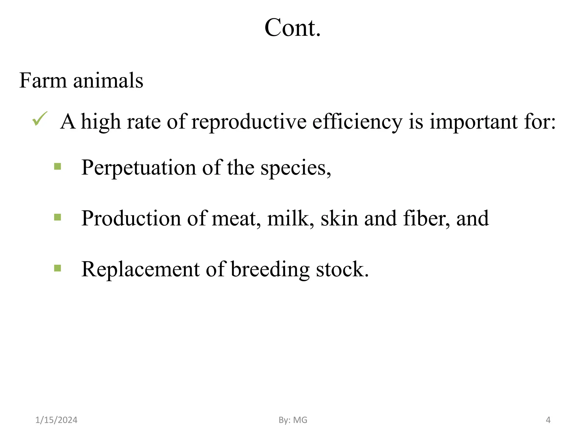 introduction to reproductive physiology of farm animals | PPTX